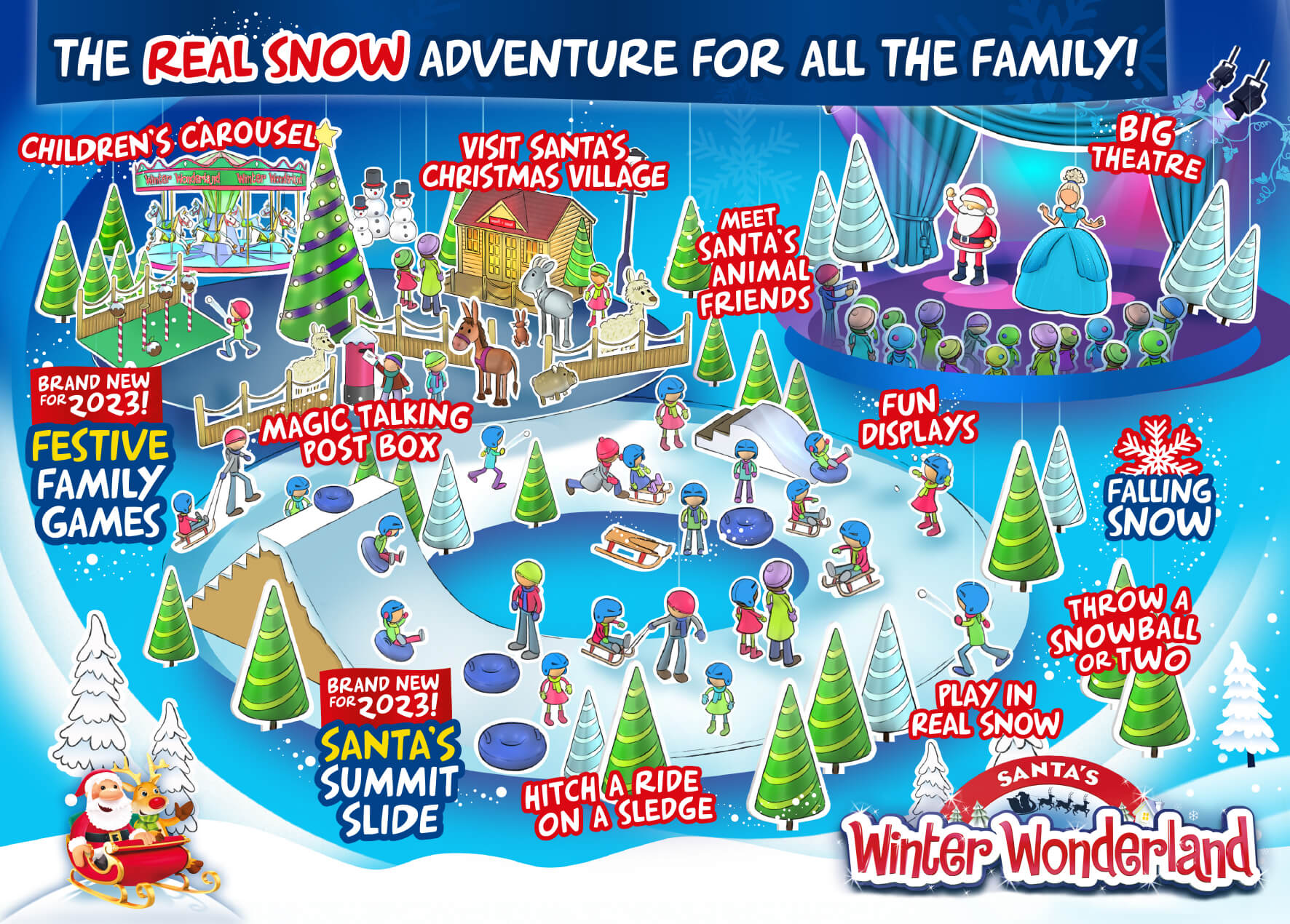 Santa’s Winter Wonderland – Tamworth Snow Dome 2023 – Garcia Family UK